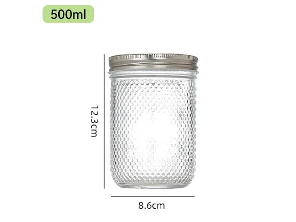 12oz 16oz 22oz Wide Mouth Wholesale Glass Pickle Jars With Metal Lids ...