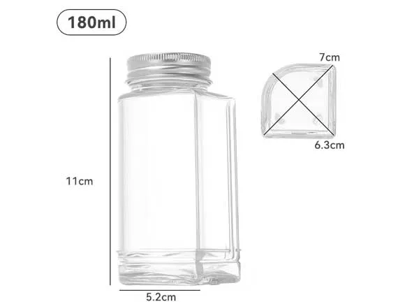 100ml-1000ml(33oz) Unique Glass Food Storage Jars With Lids For Kitchen ...