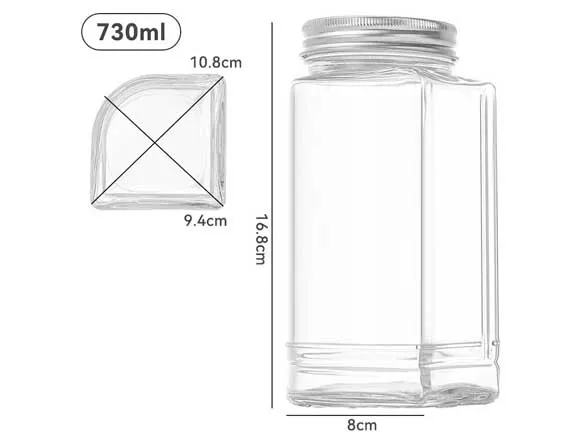 Jedinstvene staklene posude za čuvanje hrane od 100 ml-1000 ml (33 oz ...