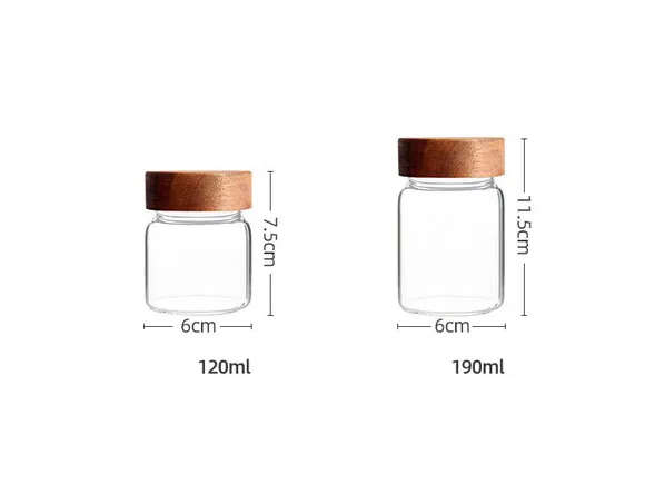 4oz 6oz 9oz 16oz High Borosilicate Glass Food Storage Jars with Screw ...