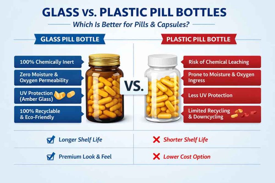 Plastic vs. Glass Pill Bottles: Which Is Better for Pills & Capsules ...