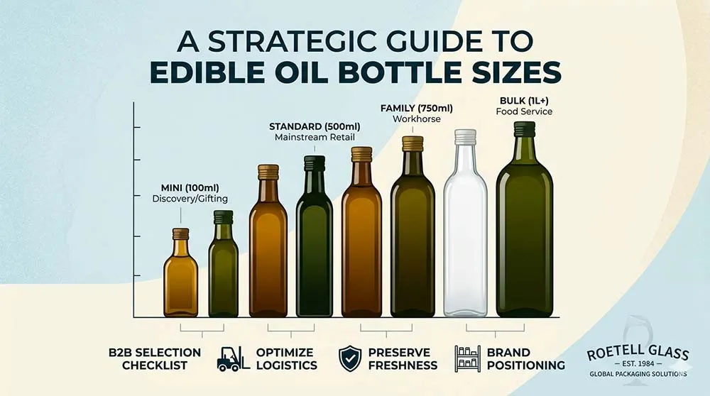 A Strategic Guide to Edible Oil Bottle Sizes - Reliable Glass Bottles ...